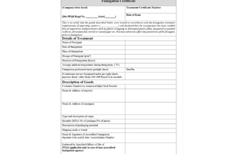 Fumigation Service & Fumigation Certificate For Export ISPM 15